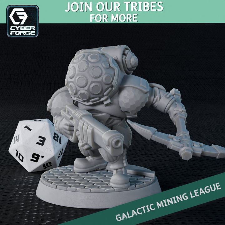 3D Printable Dwarves Galactic Mining Leagues Bundle Pack by Titan Forge Miniatures